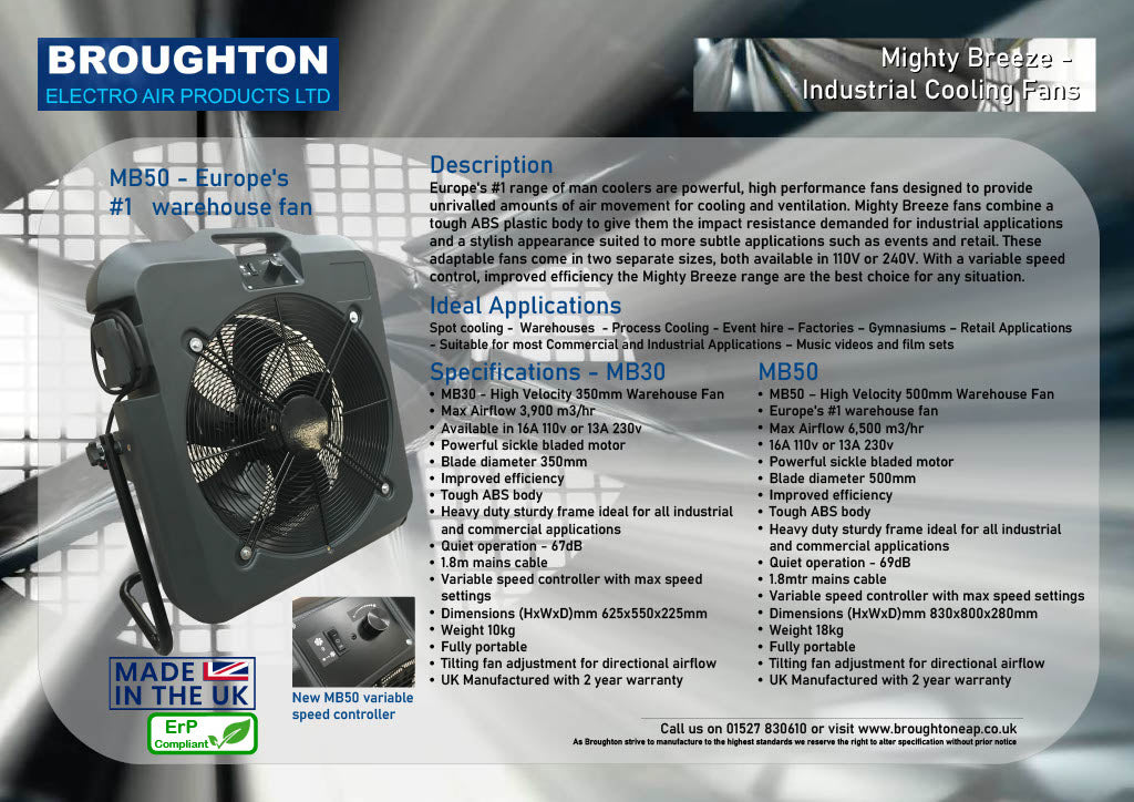 MB50 Industrial Cooling Fan – broughtoneap.co.uk